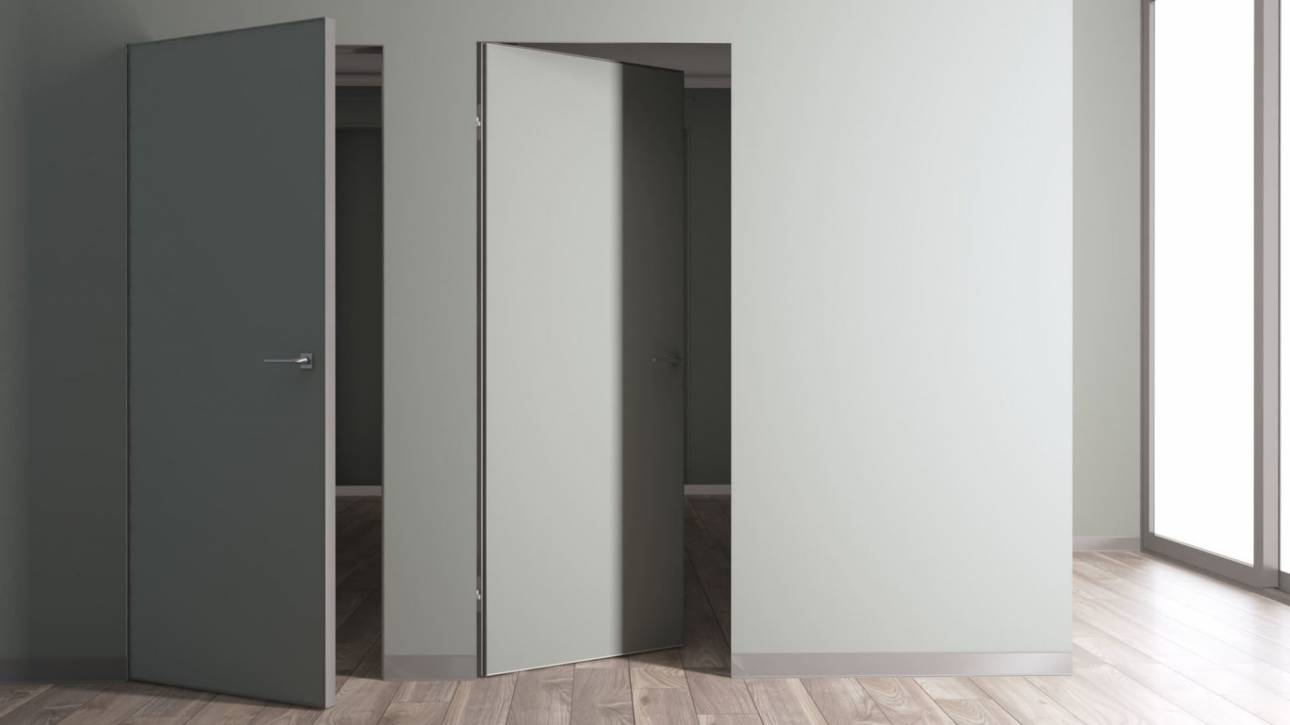 Invisible interior doors. Doors without moldings, architraves - Importa
