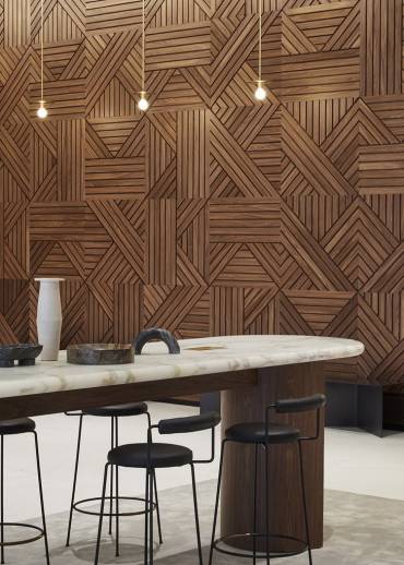 Interior wood cladding. Decorative wood cladding - Importa