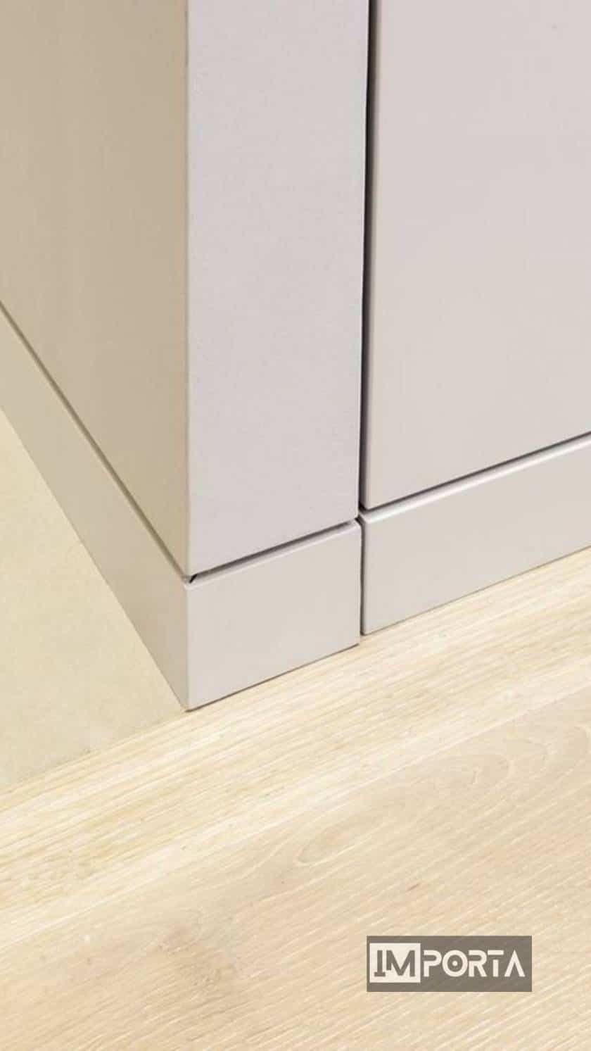 Concealed aluminum floor skirting shadow gap Importa Dubai UAE
