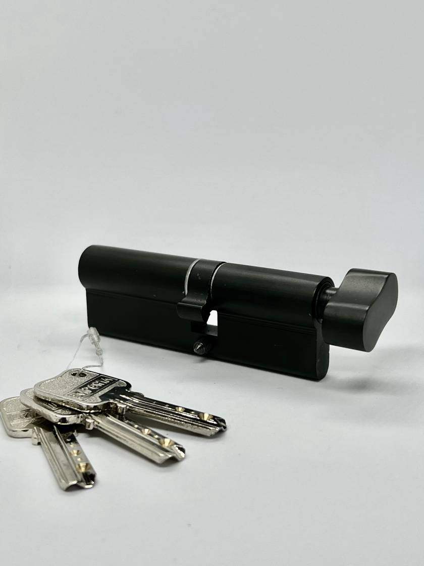 Black 90 mm cylinder Importa door lock for WC: 50 mm Key *40 mm WC ...