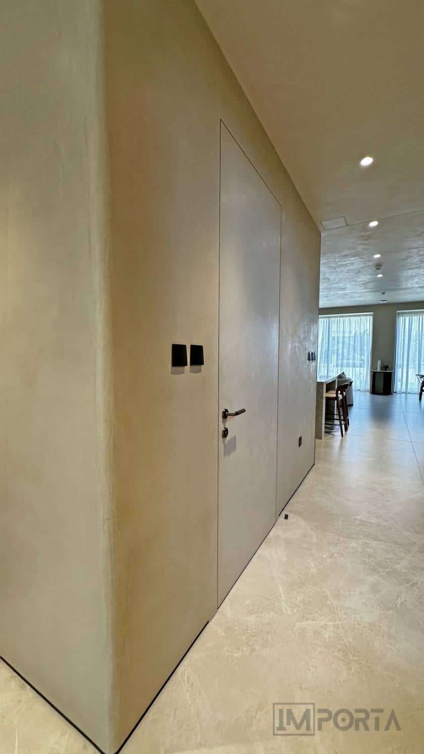 Dubai Hills luxury villa interior with shadow gap and concealed doors ...