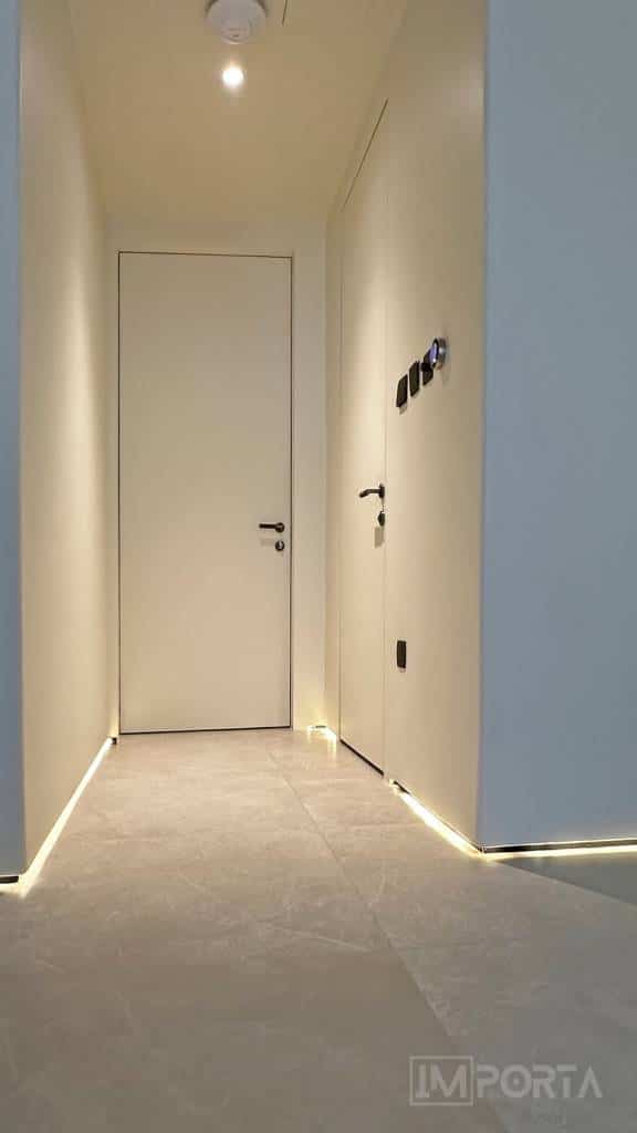 Dubai Hills luxury villa interior with shadow gap and concealed doors ...