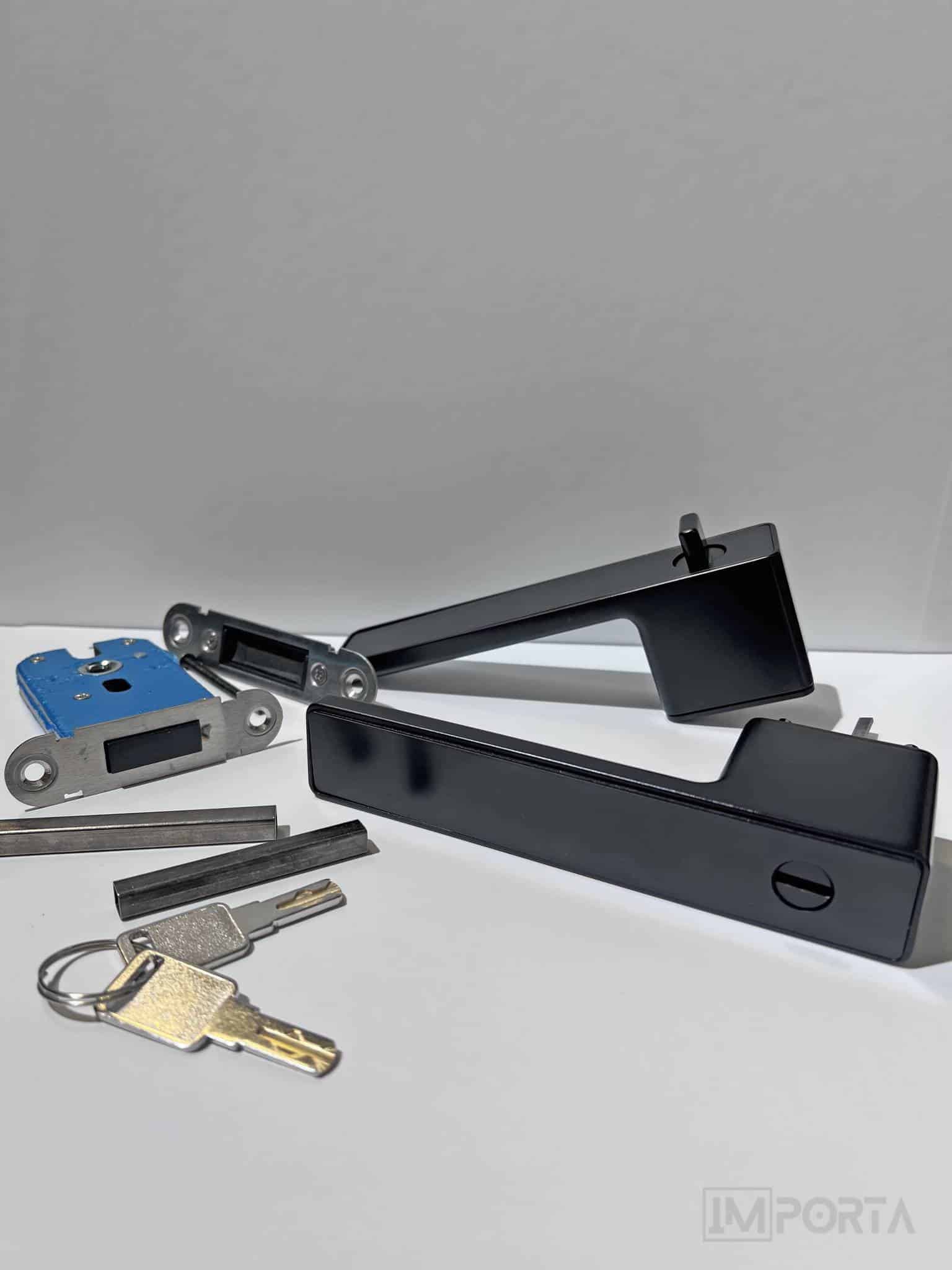 Invisible Door Handles Square Palermo Set with Magnetic Door Lock ...
