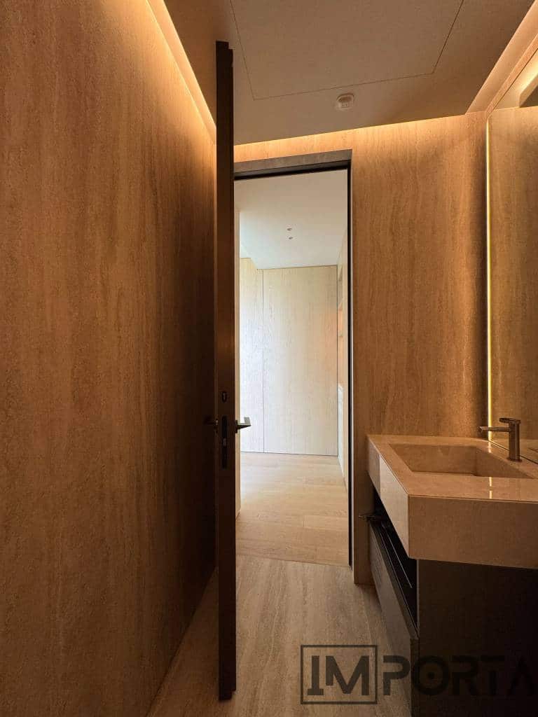 Veneer Doors with Gold Profile – Interior Project Showcase | Importa UAE