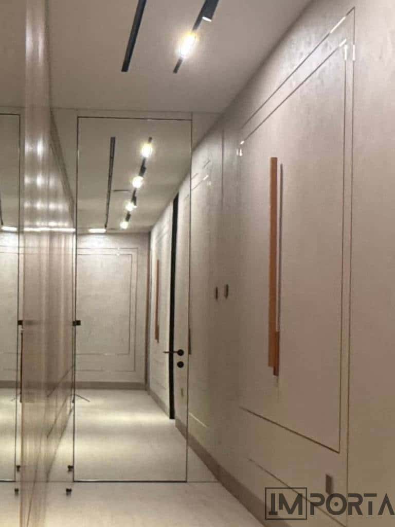 Mirror Hinged Door for Residential Projects | Luxury Concealed Mirror ...